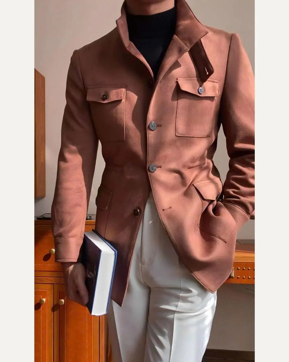 Men's Heritage Safari Jacket | Classic 4-Pocket Utility – BRABION