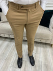 Versatile Cream Slim Fit Trousers - Perfect for Casual and Formal ...